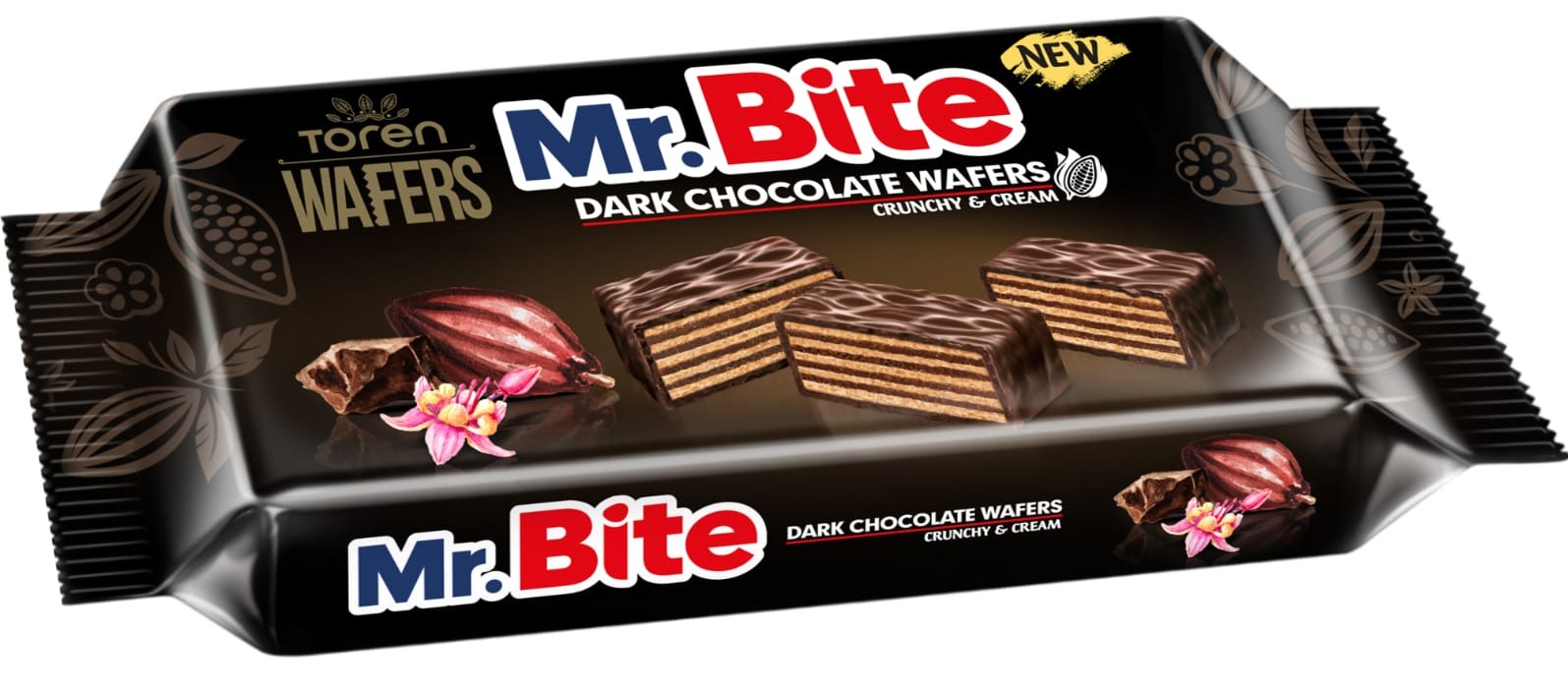 MR.BITE DARK CHOCOLATE COATED WAFER WITH COCOA CREAM 38 GR 24 * 6 | Biscuit | Sweets, Snakes ...